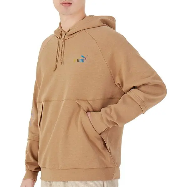 PUMA Logo Pattern Printing Relaxed Fit Hoodie