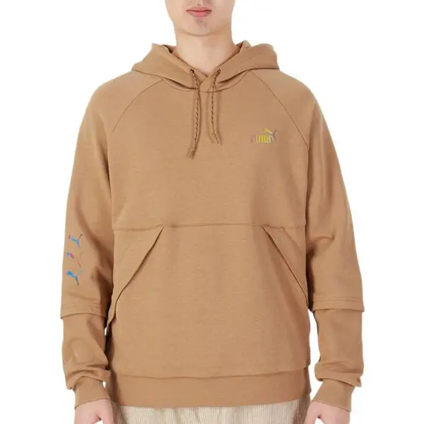 PUMA Logo Pattern Printing Relaxed Fit Hoodie