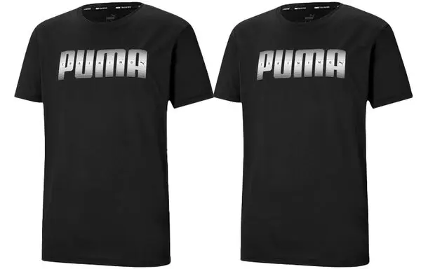 PUMA Performance Recycled Logo T-shirt 'black