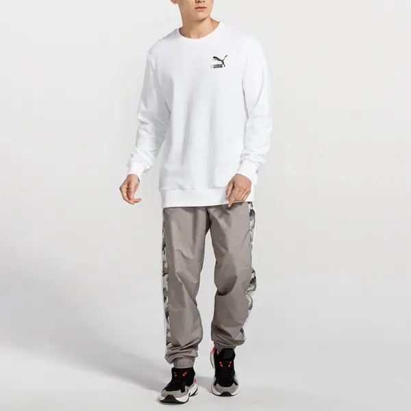 PUMA Camouflage Logo Round Neck Pullover