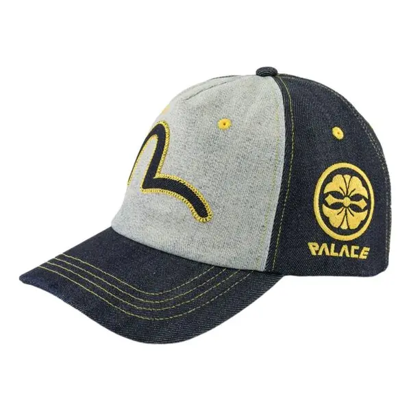 PALACE X Evisu Snapback Cap - Reverse Indigo