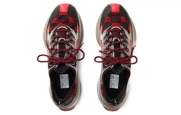 Gucci Run Sneaker - Black/red