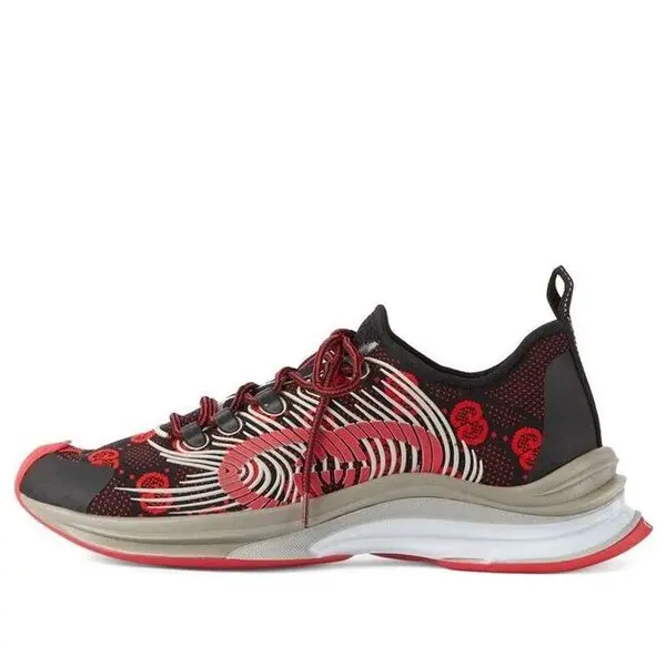 Gucci Run Sneaker - Black/red