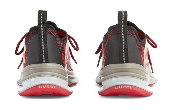 Gucci Run Sneaker - Black/red