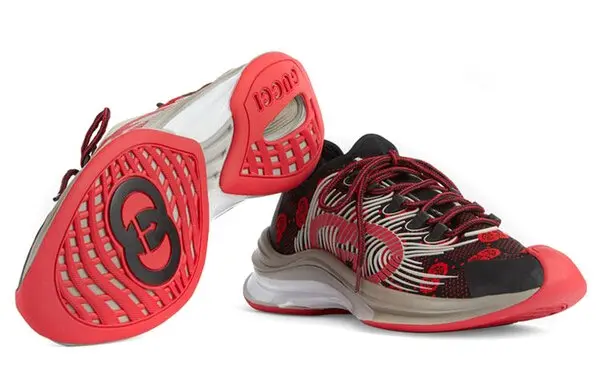 Gucci Run Sneaker - Black/red