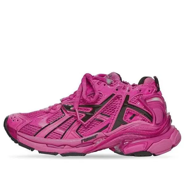 Balenciaga Runner Sneakers - Pink/black