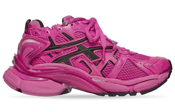 Balenciaga Runner Sneakers - Pink/black