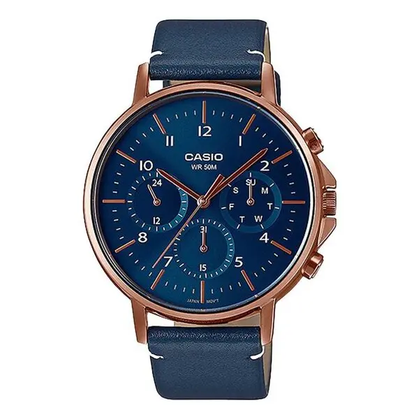 Casio Analog Dress Watch With Dial - Blue