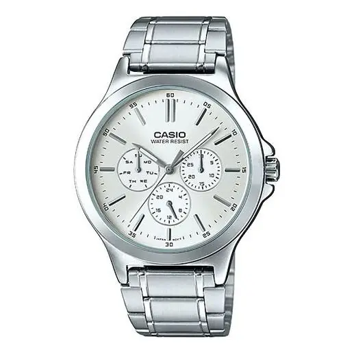 Casio Dress Series Stainless Steel Analog Watch - Silver