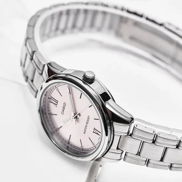 Casio Quartz Analog Watch With Stainless Steel Strap