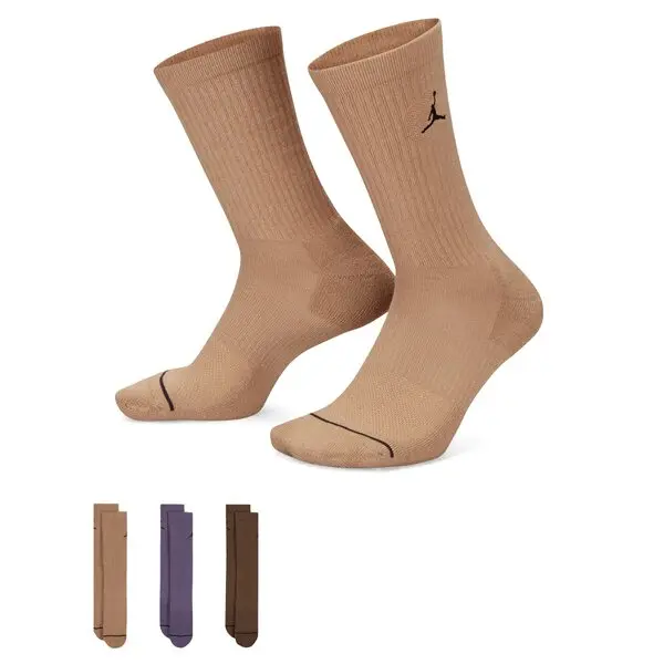 JORDAN Air Everyday Crew Socks 3 Set - Multicolor