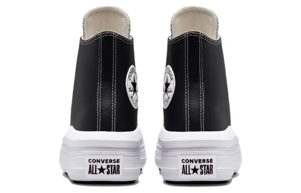 CONVERSE Chuck Taylor All Star Move Platform High Top Leather Sneakers - Black