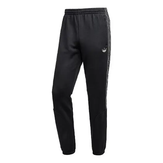 Adidas Originals Sprt Poly Tp Stripe Sports Long Pant Male - Black