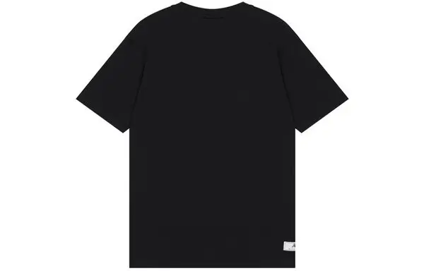 NEW BALANCE Alphabet Printing Sports Round Neck Pullover Short Sleeve - Black