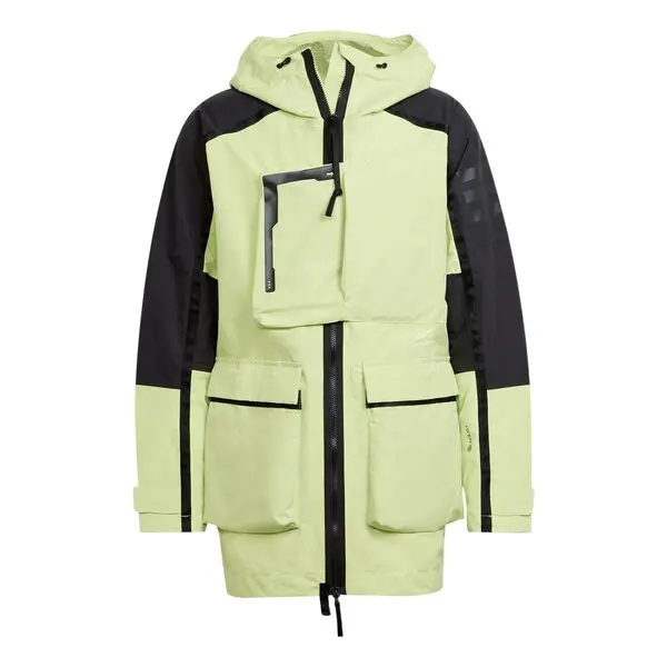Adidas Contrast Color Stitching Hooded Jacket