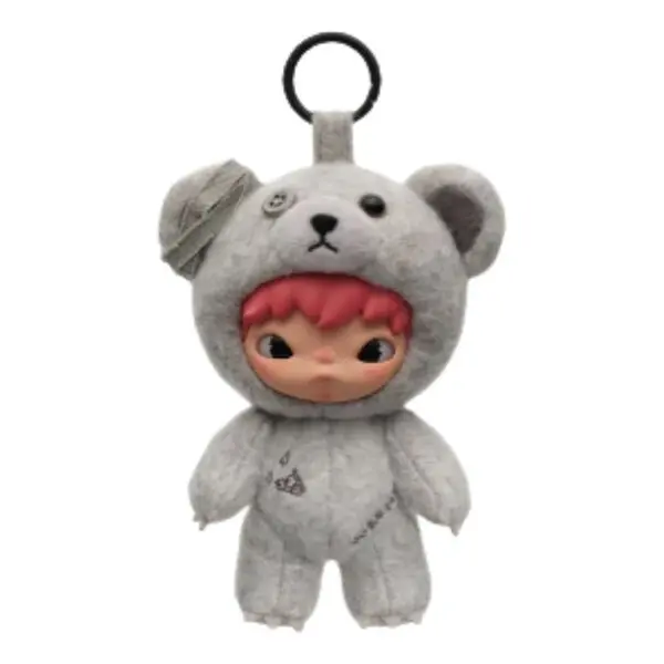 POP MART Hirono Road Journal Plush Pendant 'grey Gravel - Multi-color