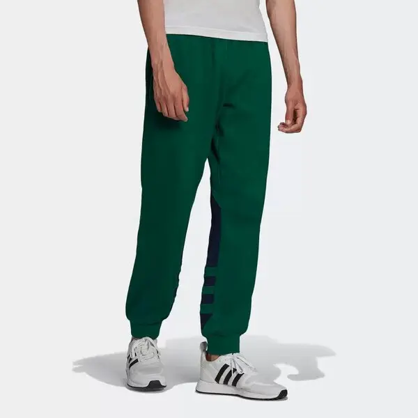 Adidas Big Trefoil Sweatpants 'green Black - Green/black