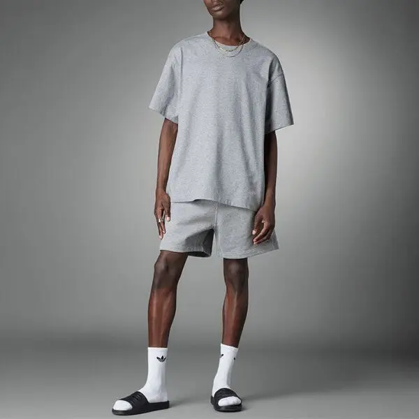 Adidas Originals Blue Version Essentials T-shirt 'grey - Core Heather