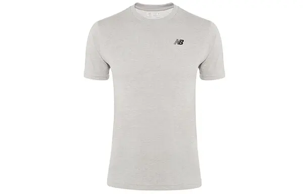 NEW BALANCE Back Alphabet Casual Short Sleeve Gray