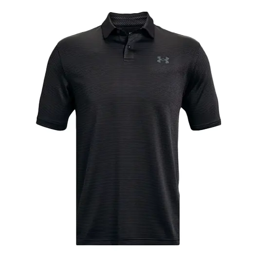 Under Armour Performance Stripe Polo Shirt - Black
