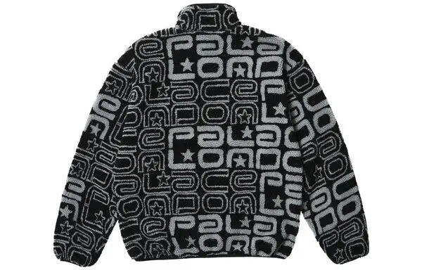 PALACE Joyrex Fleece Jacket - Black/grey
