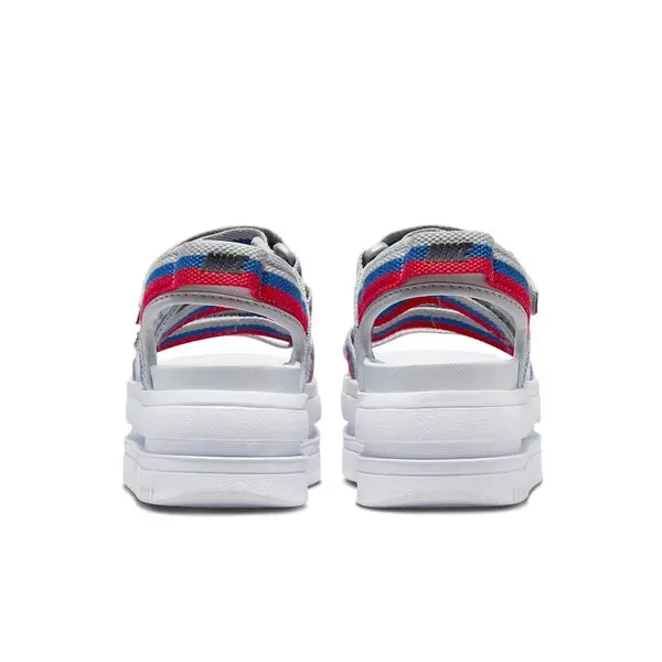 Nike Icon Classic Platform Sandals - White/blue/red
