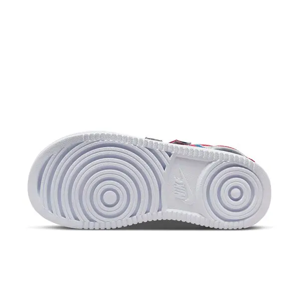 Nike Icon Classic Platform Sandals - White/blue/red