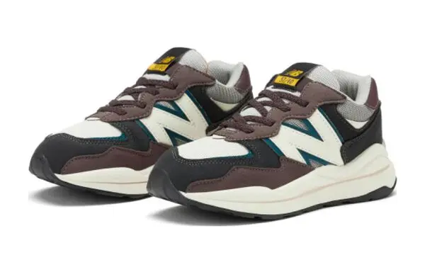 NEW BALANCE 57/40 Athletic Sneakers - Brown/white/black