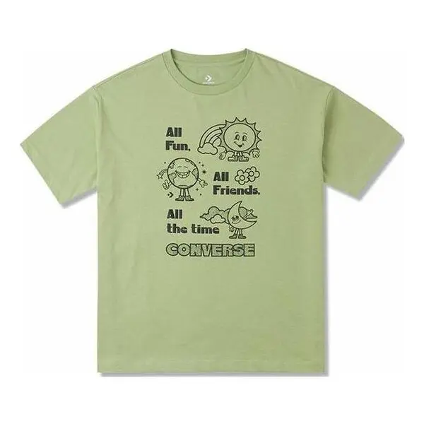 CONVERSE Oversized Fun Graphic T-shirt - Vitality Green