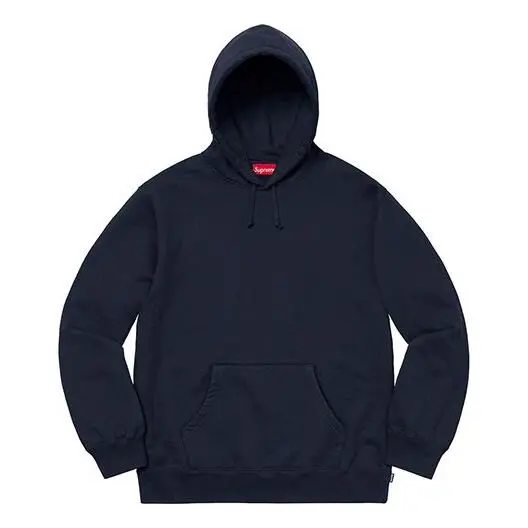Supreme Rhinestone Script Hooded Sweatshirt - Blue