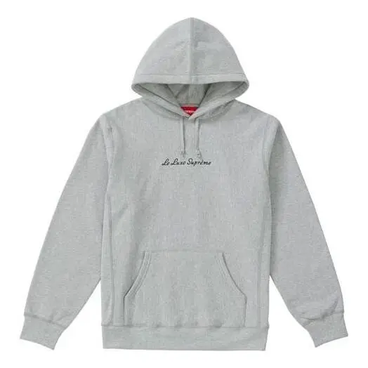 Supreme Le Luxe Hooded Sweatshirt - Grey/black