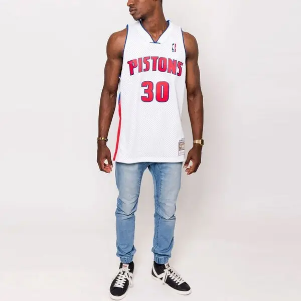 Mitchell & Ness Detroit Pistons 2003 Rasheed Wallace Home Swingman Jersey
