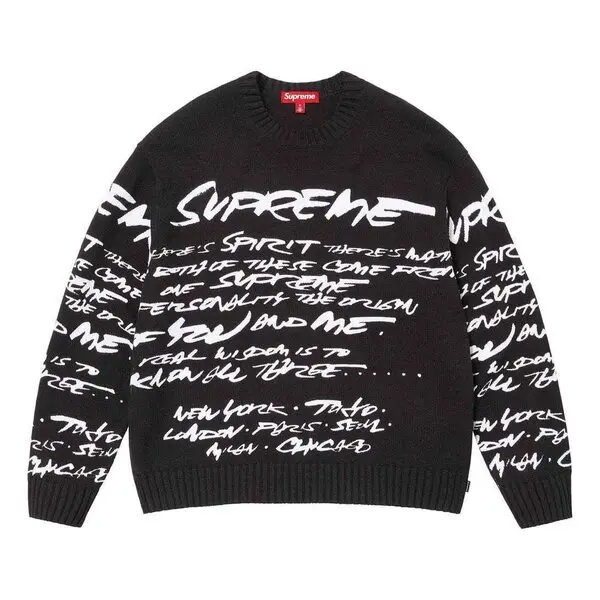 Supreme Future Knit Sweater - Black/white