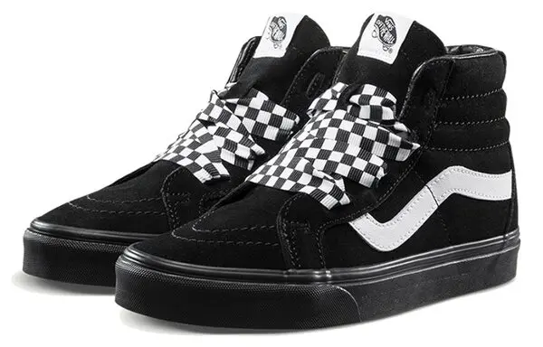 VANS Sk8-hi Alt Lace Sneakers With Checked Ribbon Fastening