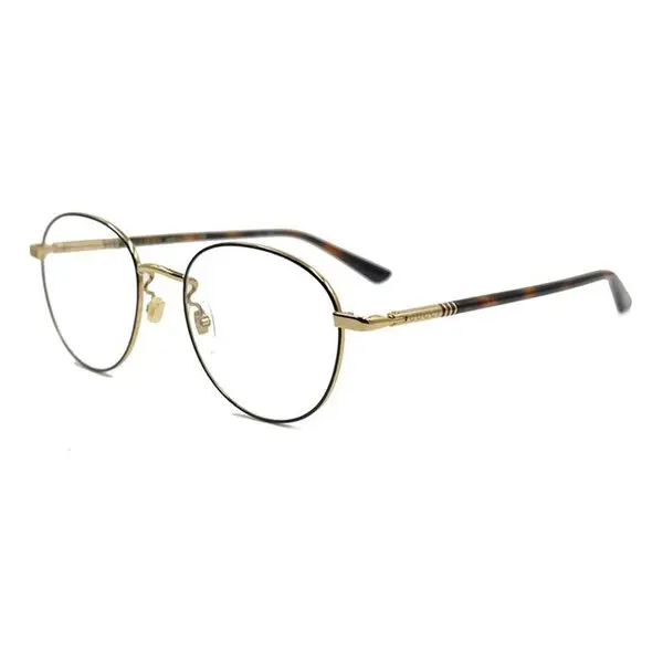 Gucci Round Frame Optical Glasses - Blackgold