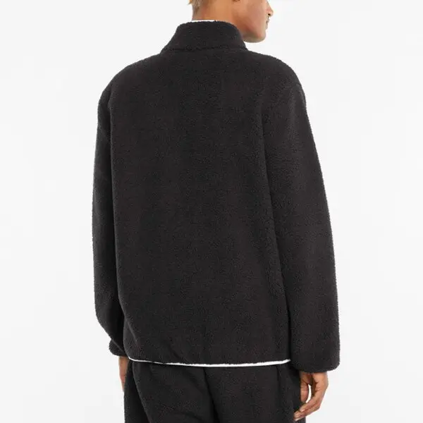 PUMA Retro Logo Lamb's Wool Stand Collar Jacket