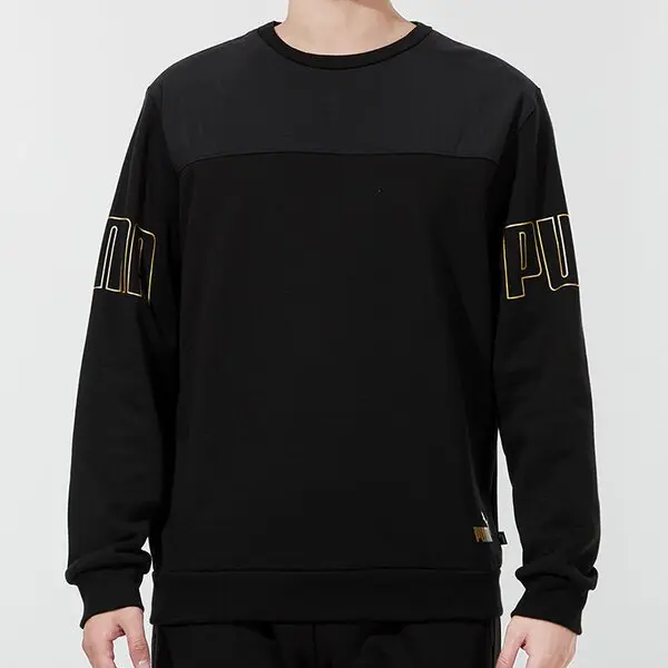 PUMA Winterized Crew Bronzing Logo Pullover