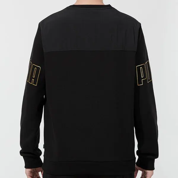 PUMA Winterized Crew Bronzing Logo Pullover