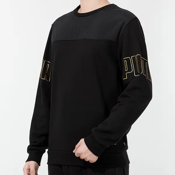 PUMA Winterized Crew Bronzing Logo Pullover