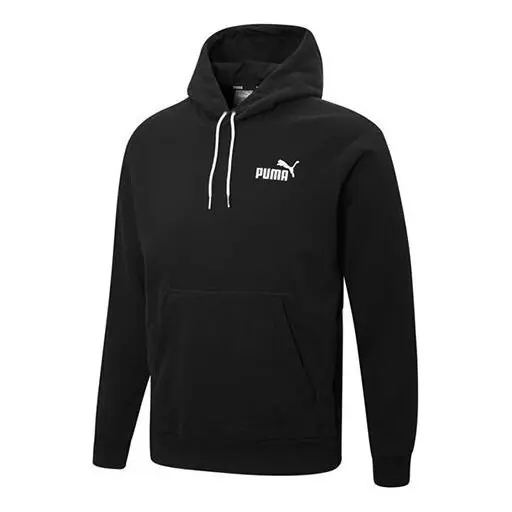 PUMA Embroidered Logo Hoodie - Black