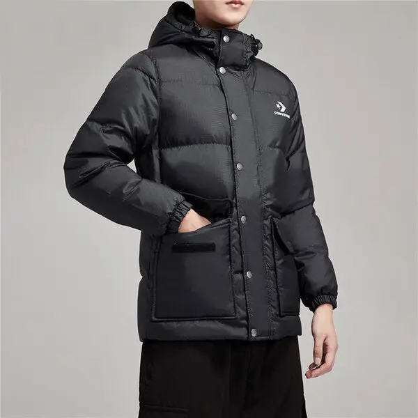 CONVERSE Down Fill Puffer Jacket - Black