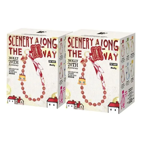 POP MART Molly Scenery Along The Way Series Decorative Charm Blind Box - Multi-color