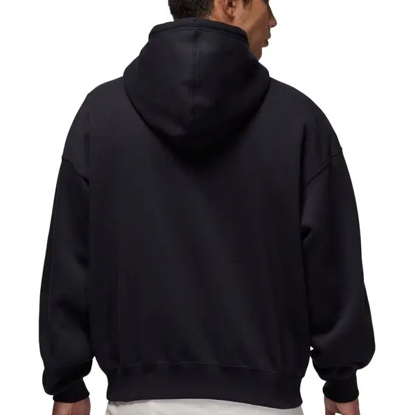 JORDAN Brooklyn Fleece Oversized Full-zip Hoodie 'black Sail