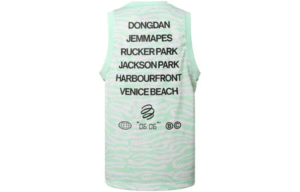 JORDAN Irregular Texture Alphabet Printing Mesh Training Sports Vest
