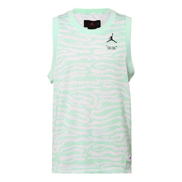 JORDAN Irregular Texture Alphabet Printing Mesh Training Sports Vest - Default Color
