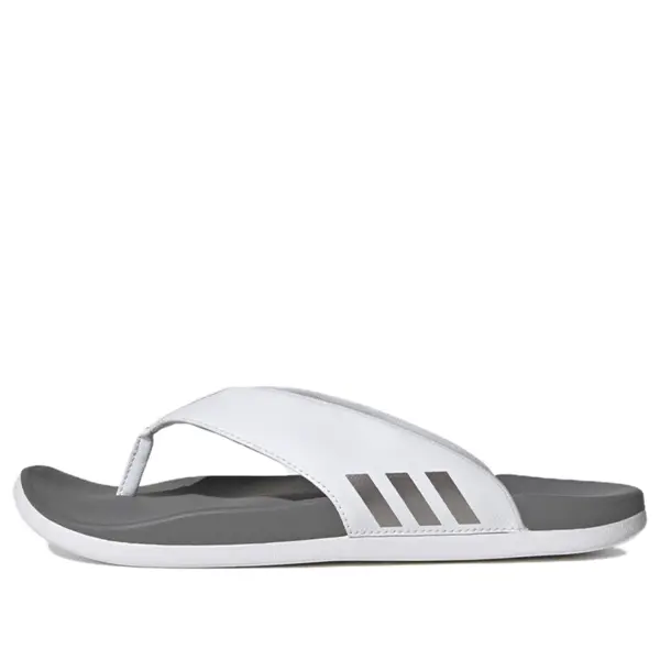 Adidas Adilette Comfort Flip Flop - White/grey