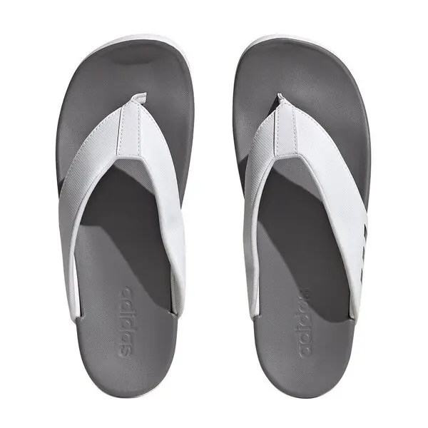 Adidas Adilette Comfort Flip Flop - White/grey