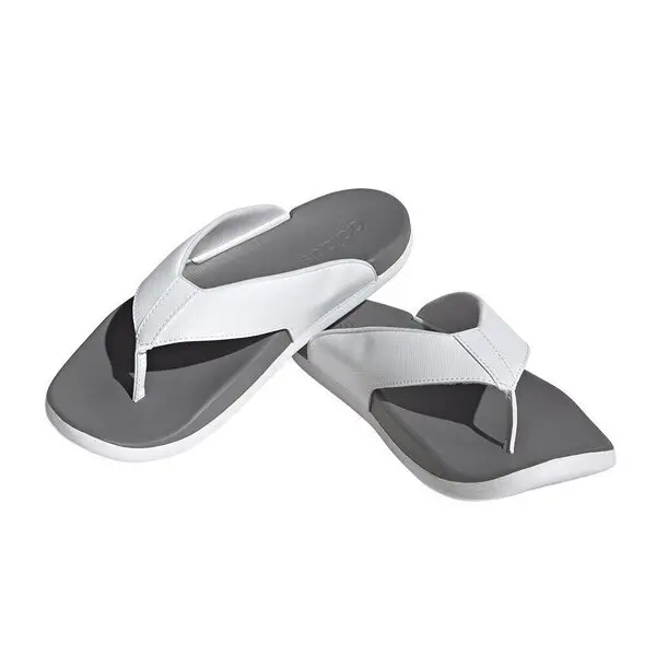 Adidas Adilette Comfort Flip Flop - White/grey