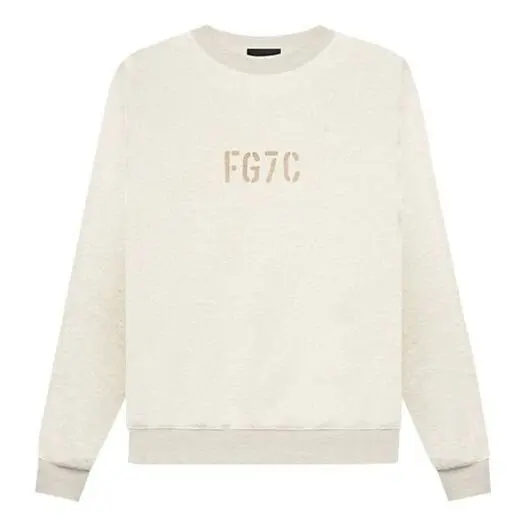 Fear Of God Crewneck Sweatshirt - Cream Heather