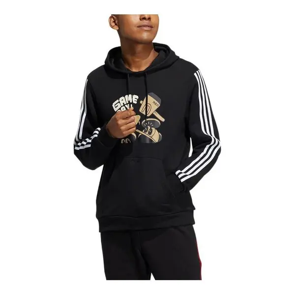 Adidas Neo Cartoon Alphabet Printing Hoodie - Multi-color